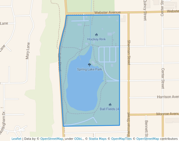 Spring Lake Park in North Mankato | Map and Routes