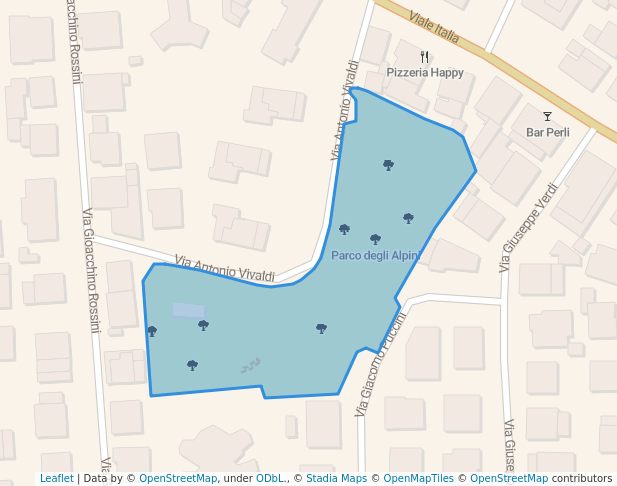 Parco degli Alpini in Creazzo | Map and Routes