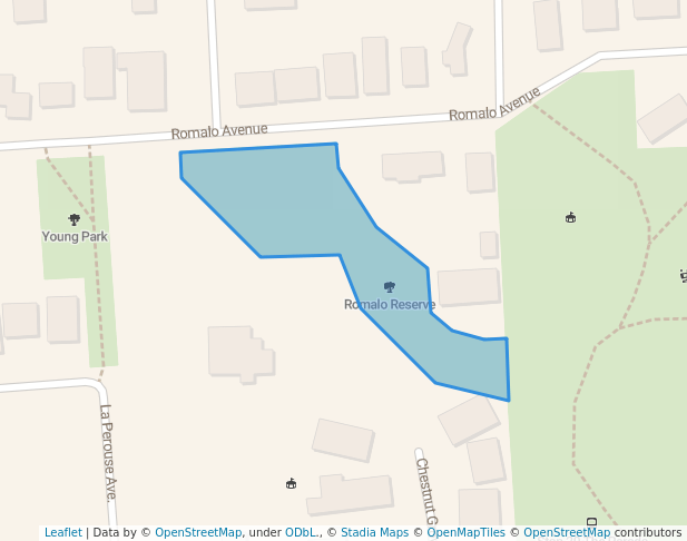 Romalo Reserve in Magill | Map and Routes