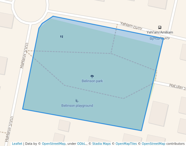Belinson park in Petah Tikva | Map and Routes