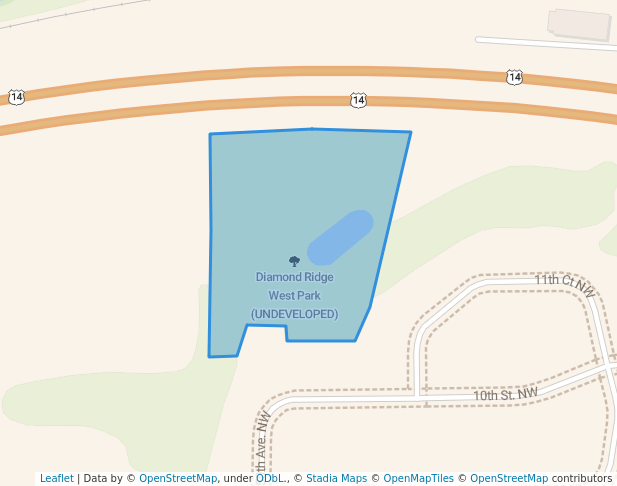 Diamond Ridge West Park (UNDEVELOPED) in Rochester | Map and Routes