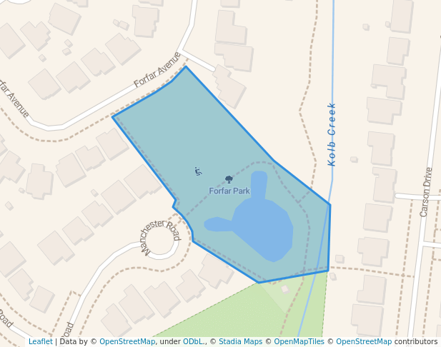 Forfar Park in Kitchener | Map and Routes