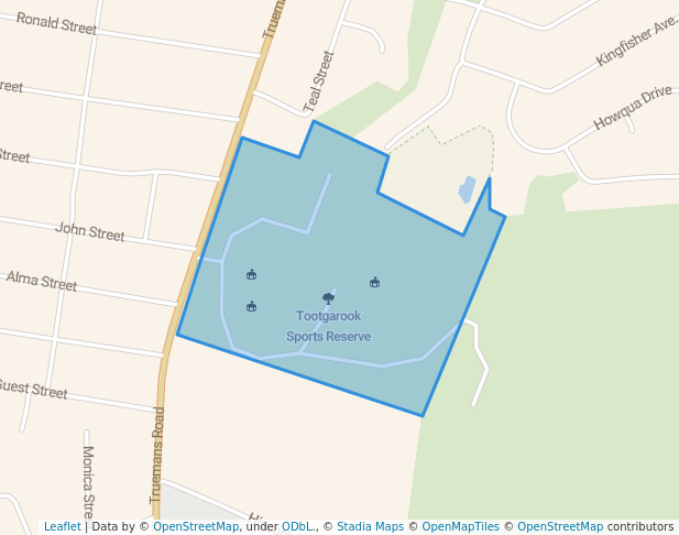 Tootgarook Sports Reserve in Capel Sound | Map and Routes