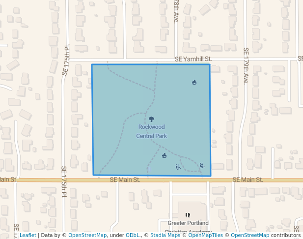 Rockwood Central Park in Portland | Map and Routes