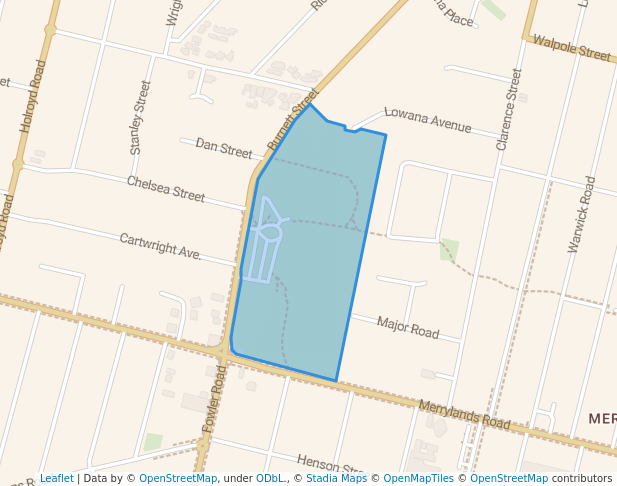 Merrylands Park in Merrylands | Map and Routes