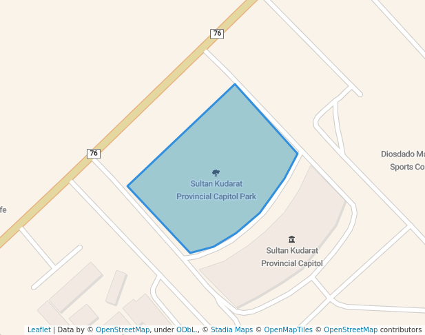 Sultan Kudarat Provincial Capitol Park in Isulan | Map and Routes