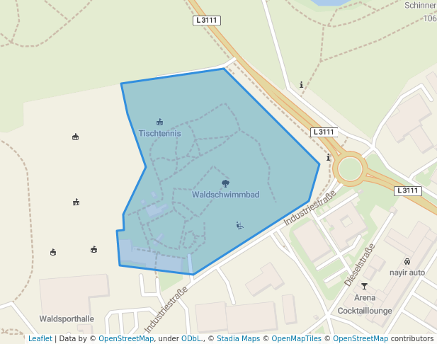 Waldschwimmbad in Viernheim | Map and Routes