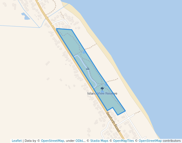 Island View Reserve in Waihi Beach | Map and Routes