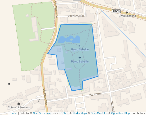 Parco Sebellin in Rossano Veneto | Map and Routes