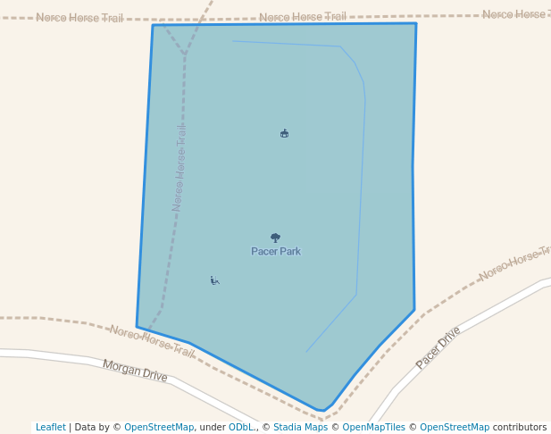 Pacer Park in Norco | Map and Routes
