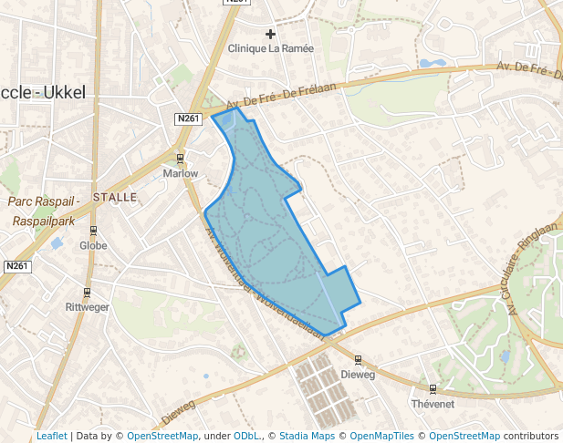 Parc de Wolvendael - Wolvendaelpark in Ukkel | Map and Routes