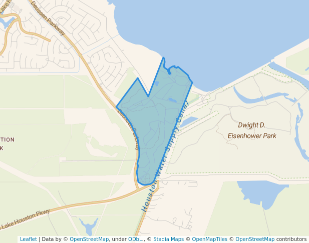 Alexander Deussen Park in Houston | Map and Routes