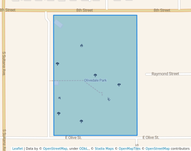 Olivedale Park in Upland | Map and Routes