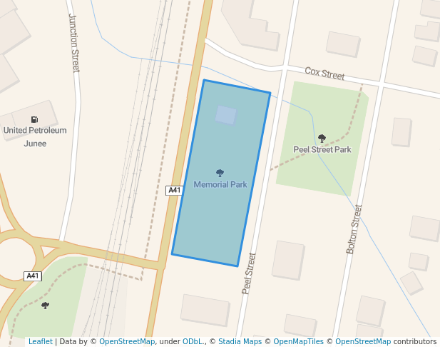 Memorial Park in Junee | Map and Routes