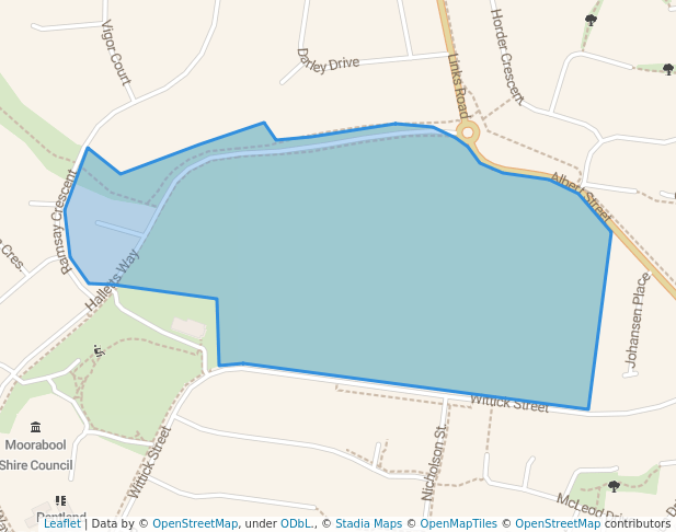 Telford Park in Darley | Map and Routes