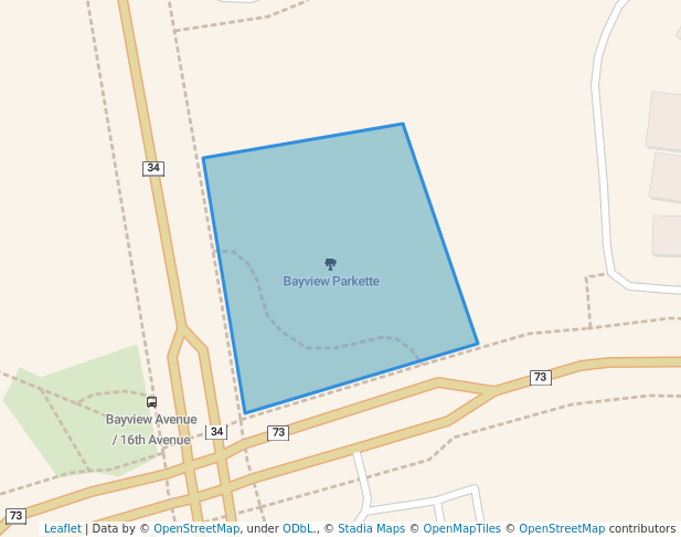 Bayview Parkette in Richmond Hill | Map and Routes