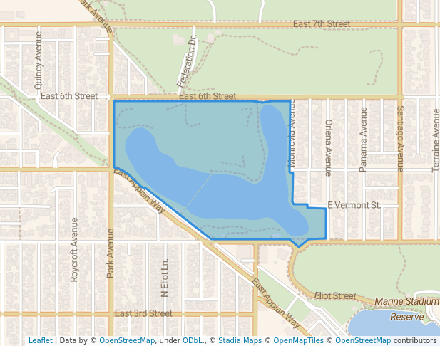 Colorado Lagoon Park in Long Beach | Map and Routes