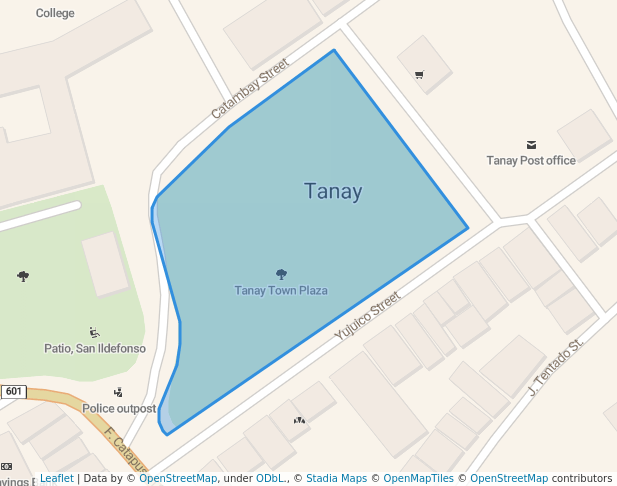 Tanay Town Plaza in Tanay | Map and Routes