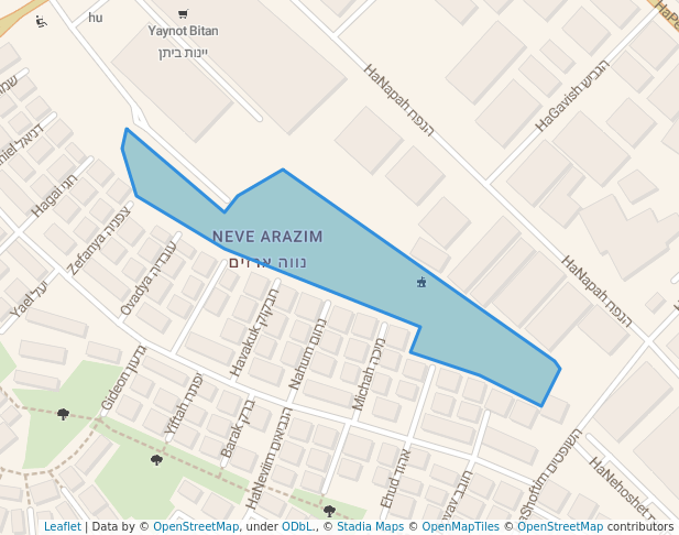 Neve Arazim Park in Holon | Map and Routes