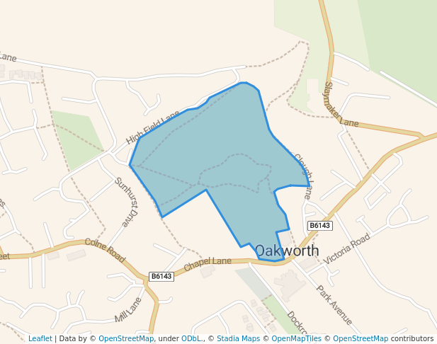 Holden Park in Oakworth | Map and Routes