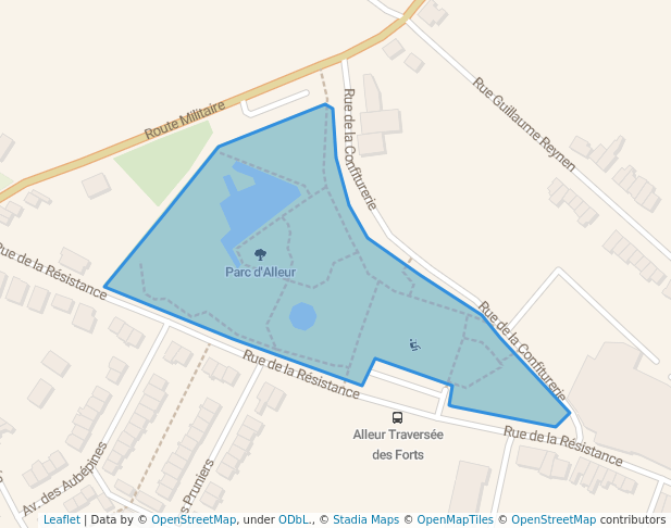 Parc d'Alleur in Ans | Map and Routes