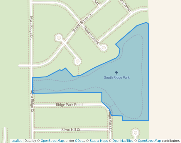 South Ridge Park in Urbana | Map and Routes