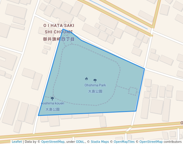 Ohshima Park in Kurume | Map and Routes