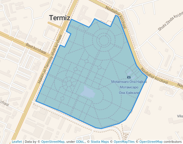 Do'stlik istirohat bog'i in Termez | Map and Routes