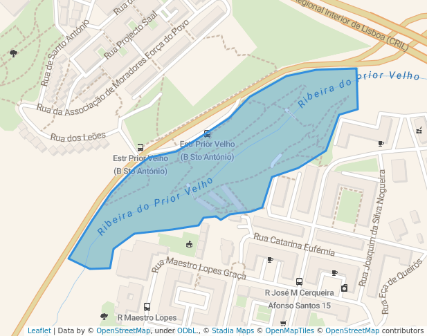 Parque Urbano do Prior Velho in Prior Velho | Map and Routes