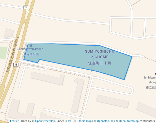 Nakagawara Park in Fuchu | Map and Routes