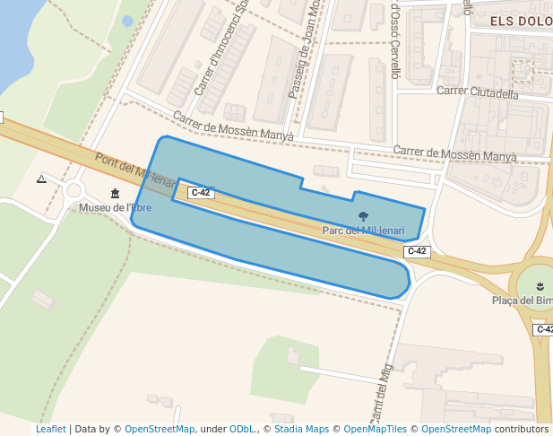 Parc del Mil·lenari in Tortosa | Map and Routes
