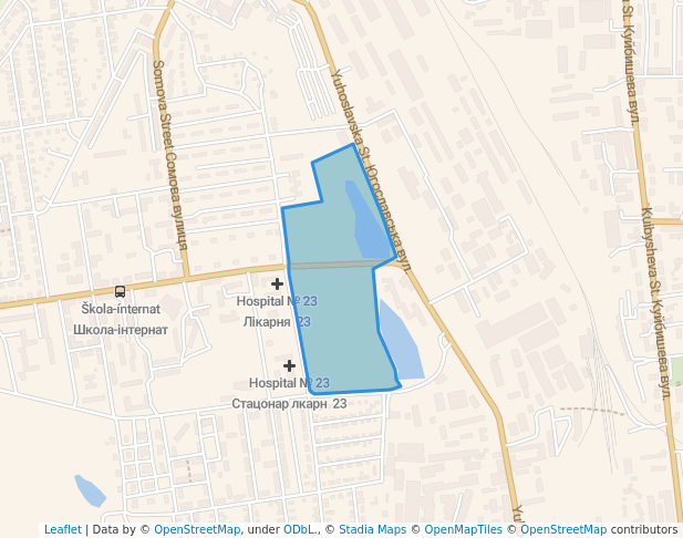 Pushkin Park in Donetsk | Map and Routes