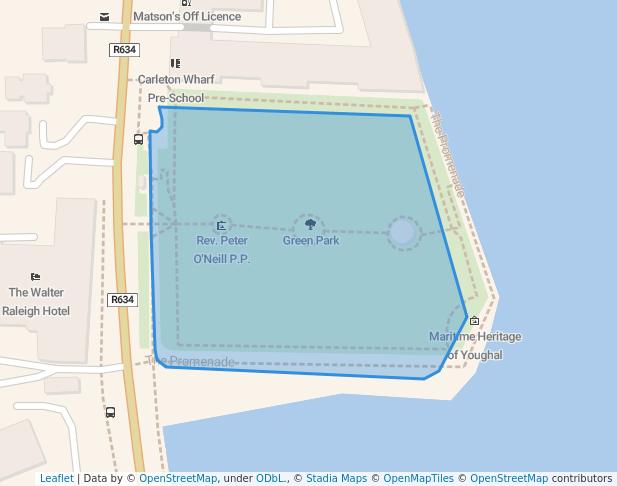 Green Park in Youghal | Map and Routes