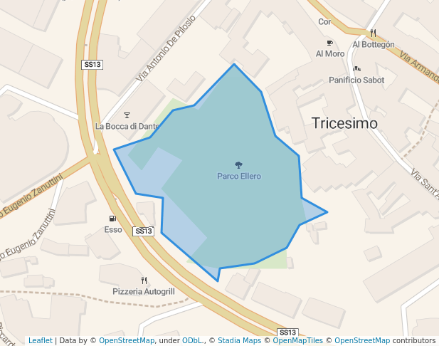 Parco Ellero in Tricesimo | Map and Routes