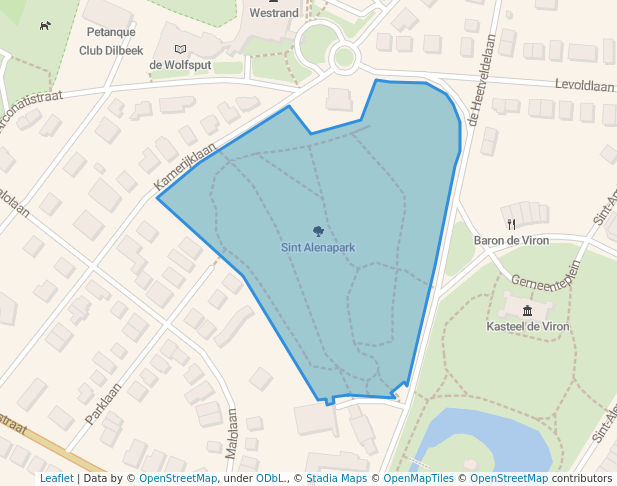 Sint Alenapark in Dilbeek | Map and Routes