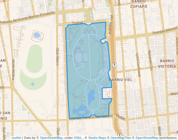 O'Higgins Park in Maipú | Map and Routes