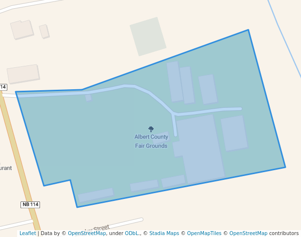 Albert County Fair Grounds in Riverside-Albert | Map and Routes