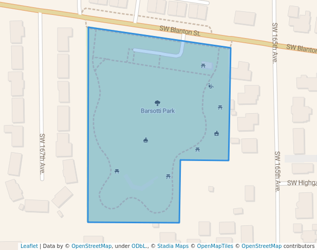 Barsotti Park in Beaverton | Map and Routes