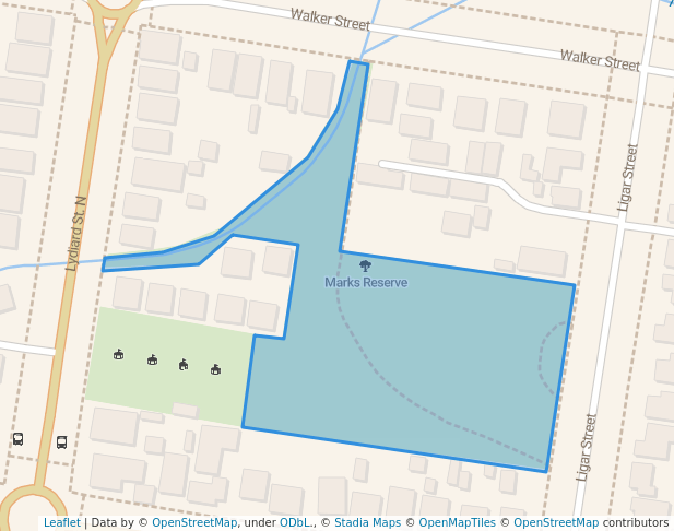 Marks Reserve in Ballarat North | Map and Routes