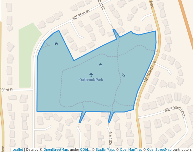 Oakbrook Park in Vancouver | Map and Routes