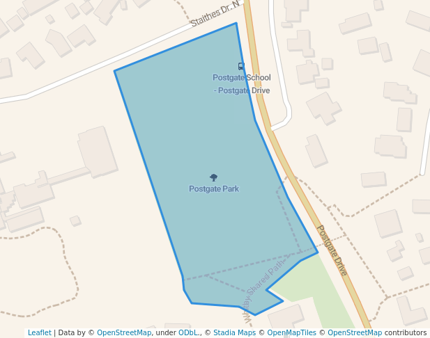 Postgate Park in Porirua | Map and Routes