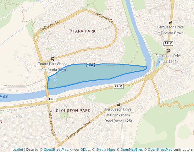 Awakairangi Park in Upper Hutt | Map and Routes
