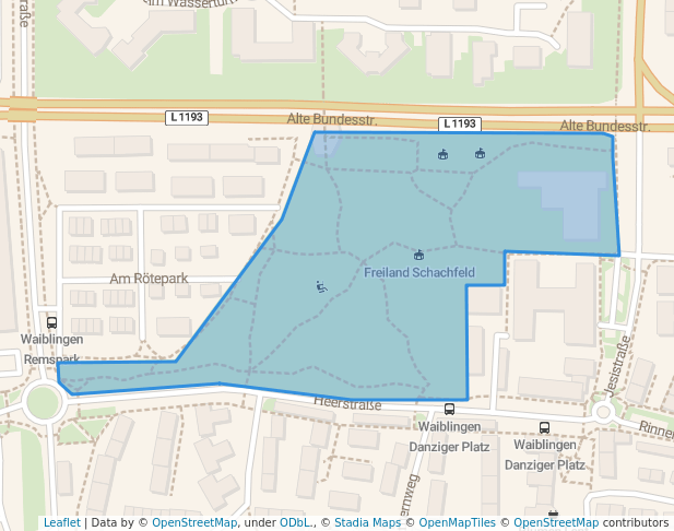 Rötepark in Waiblingen | Map and Routes
