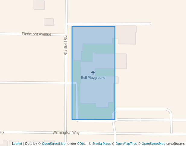 Bell Playground in Las Vegas | Map and Routes
