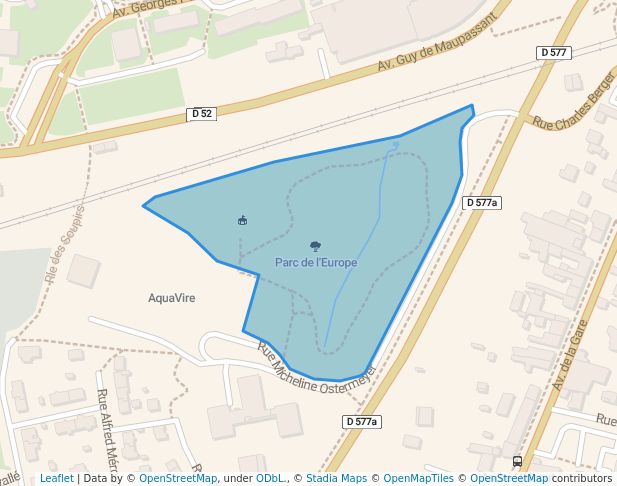 Parc de l'Europe in Vire-Normandie | Map and Routes