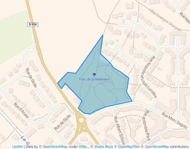 Parc de la Marnière in Chambly | Map and Routes
