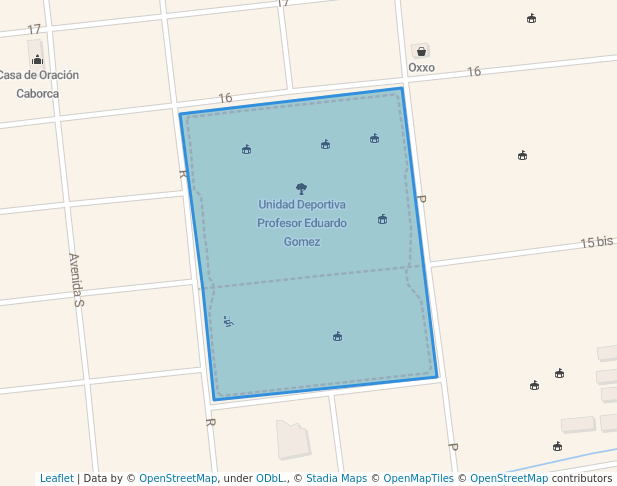Unidad Deportiva Profesor Eduardo Gomez in Caborca | Map and Routes