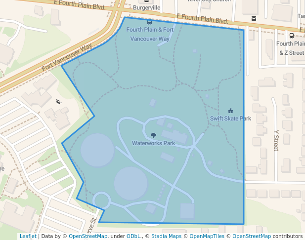 Waterworks Park in Vancouver | Map and Routes