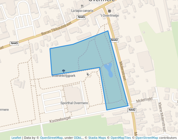 Boerenkrijgpark in Berlare | Map and Routes
