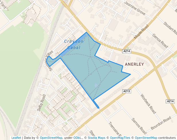 Betts Park in London | Map and Routes